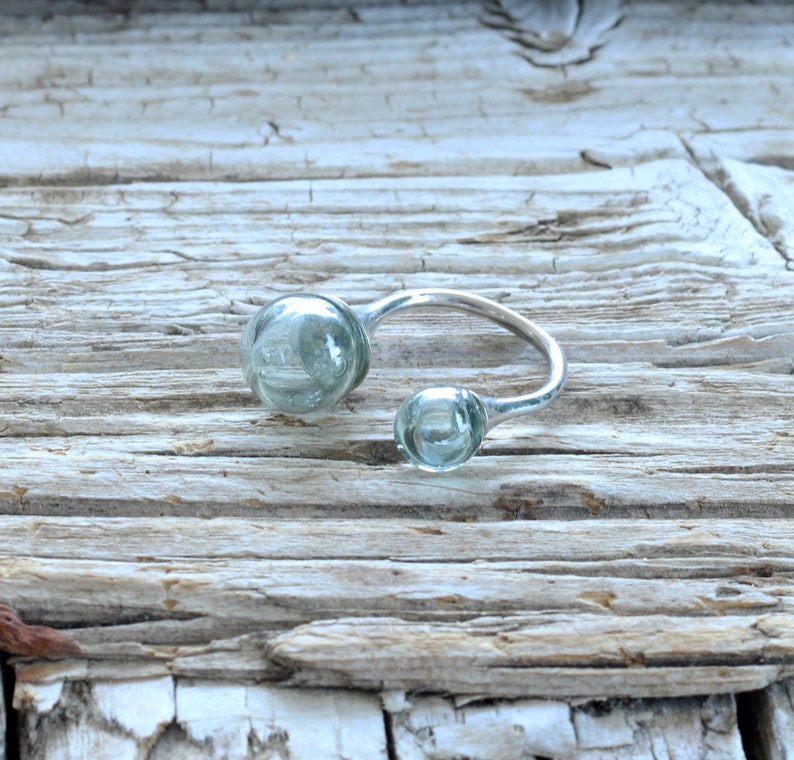 Customizable glass ring-Bubble glass ring-Anello bolle | Etsy