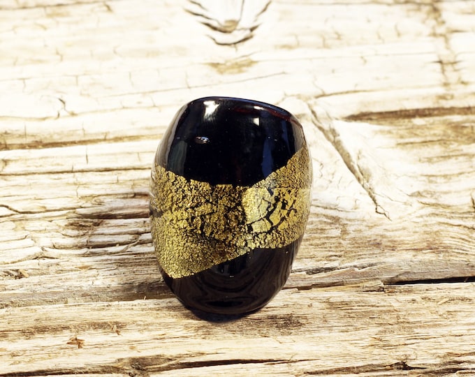 Murano Glass Ring-lampwork Ring-venetian Glass Jewelry-glass Ring-blue ...