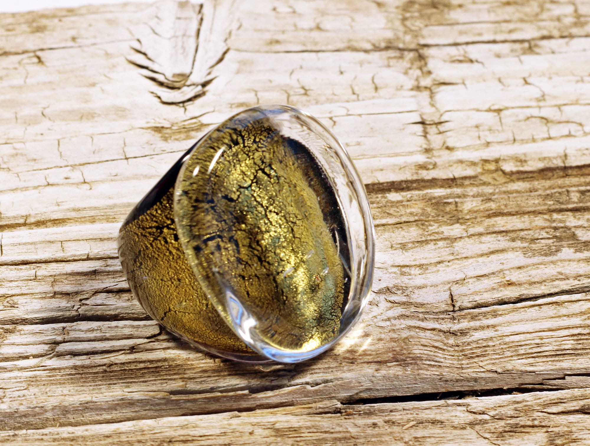 Murano Glass Ring-big Glass Rings- Lampwork Ring-venetian Glass Ring ...