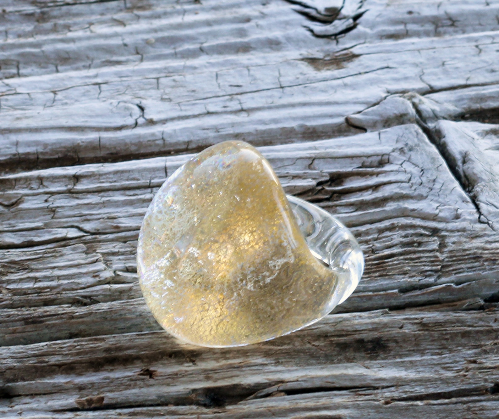 Murano Glass Ring-big Glass Rings- BIG BULB RING- Lampwork Ring ...