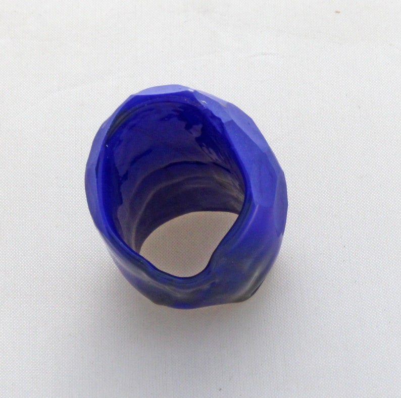 Murano Glass Ring-big Glass Rings Lampwork Ring-venetian | Etsy