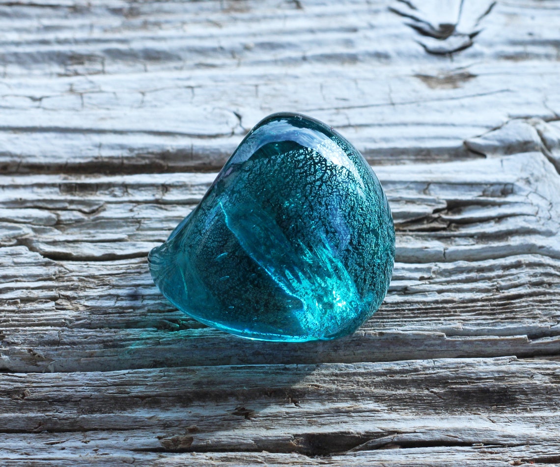 Murano glass ring-Big glass rings Lampwork ring-Venetian | Etsy