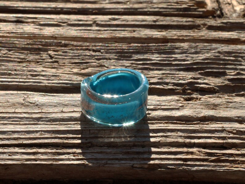 Murano Glass Ring-small Glass Rings BAND RING Lampwork - Etsy