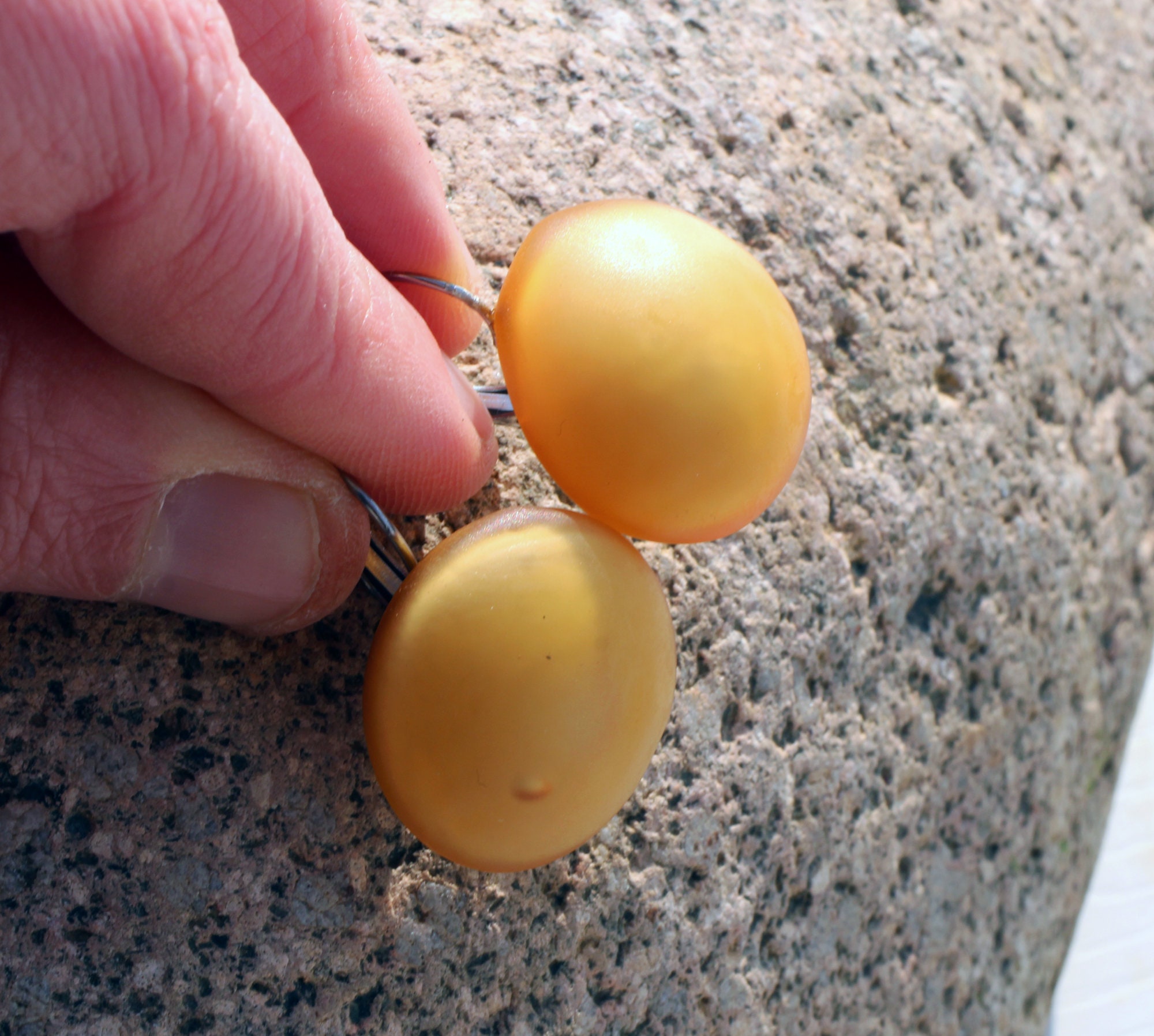 Stainless Steel Glass Earrings- Etched Glass Earrings-minimal Earrings ...