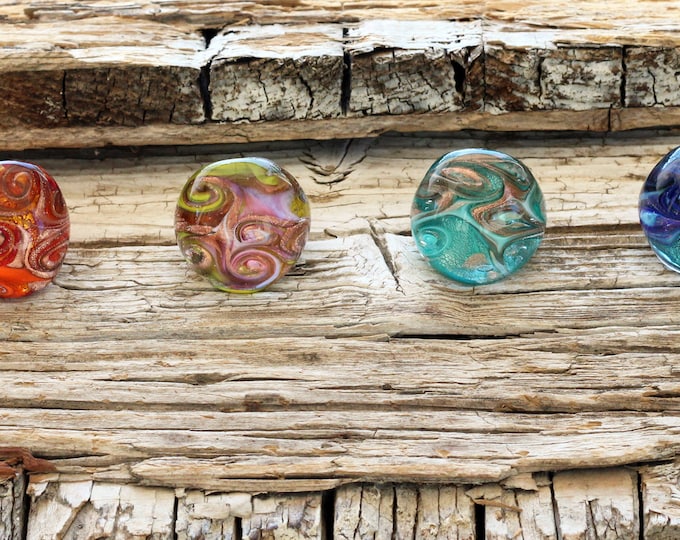 Murano Glass Ring-big Glass Rings- BIG BULB RING With Aventurine ...