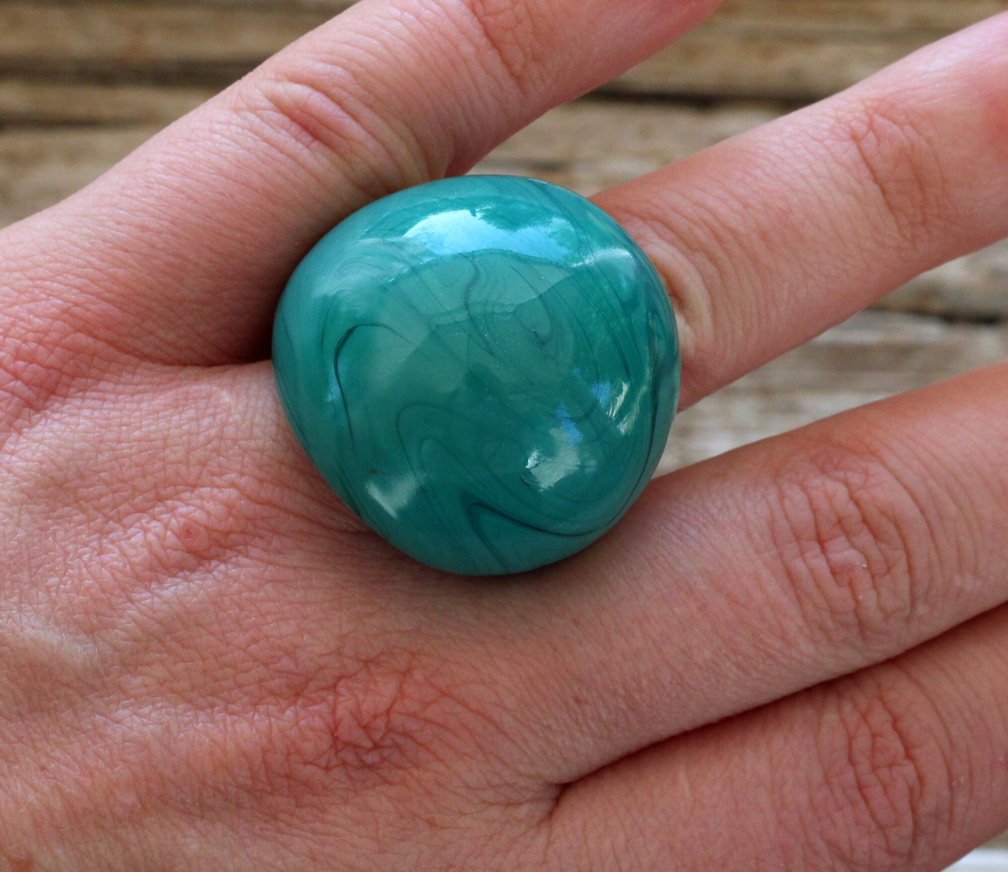 Murano Glass Ring-big Glass Rings- BIG BULB RING- Lampwork Ring ...