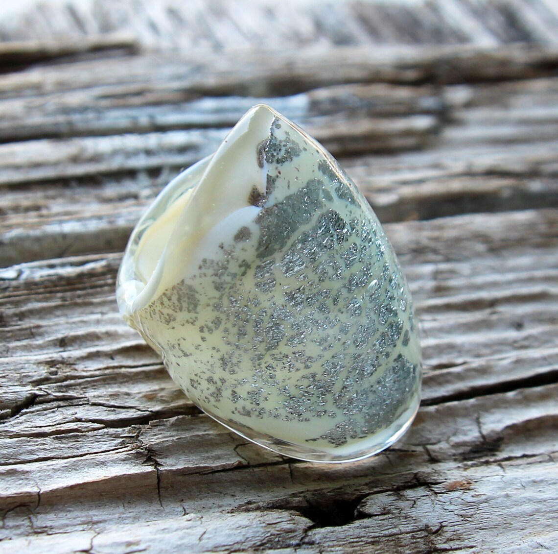 Murano glass ring-Big glass rings Lampwork ring-Venetian | Etsy