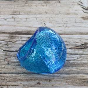 Murano Glass Ring-big Glass Rings- Lampwork Ring-venetian Glass Ring ...