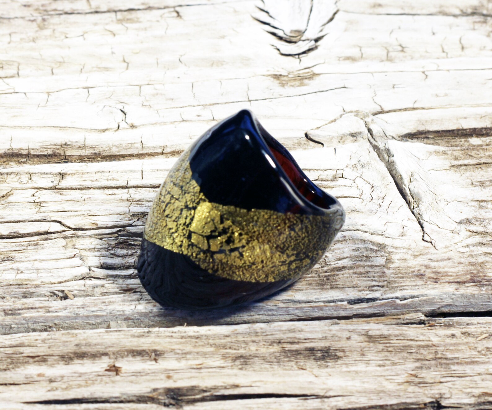 Murano Glass Ring-lampwork Ring-venetian Glass Jewelry-glass - Etsy