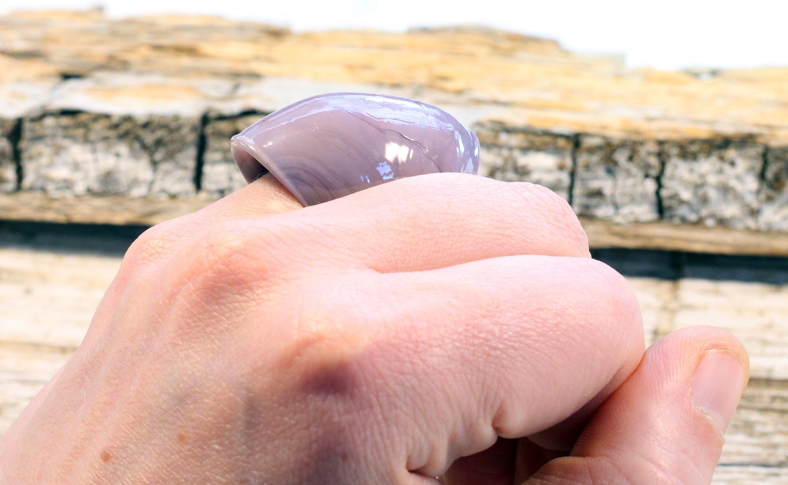 Murano Glass Ring-big Glass Rings Lampwork Ring-venetian - Etsy