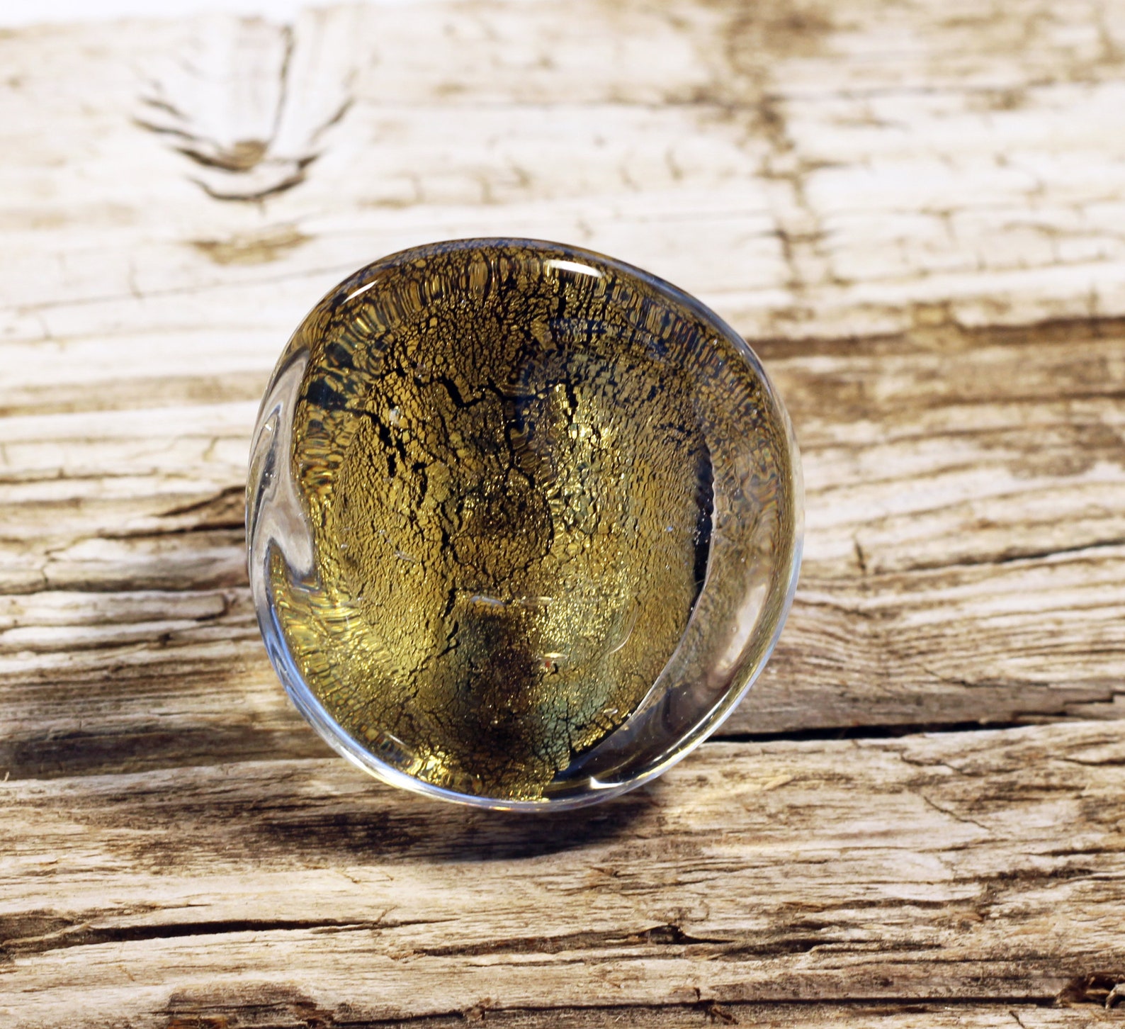 Murano Glass Ring-big Glass Rings Lampwork Ring-venetian - Etsy