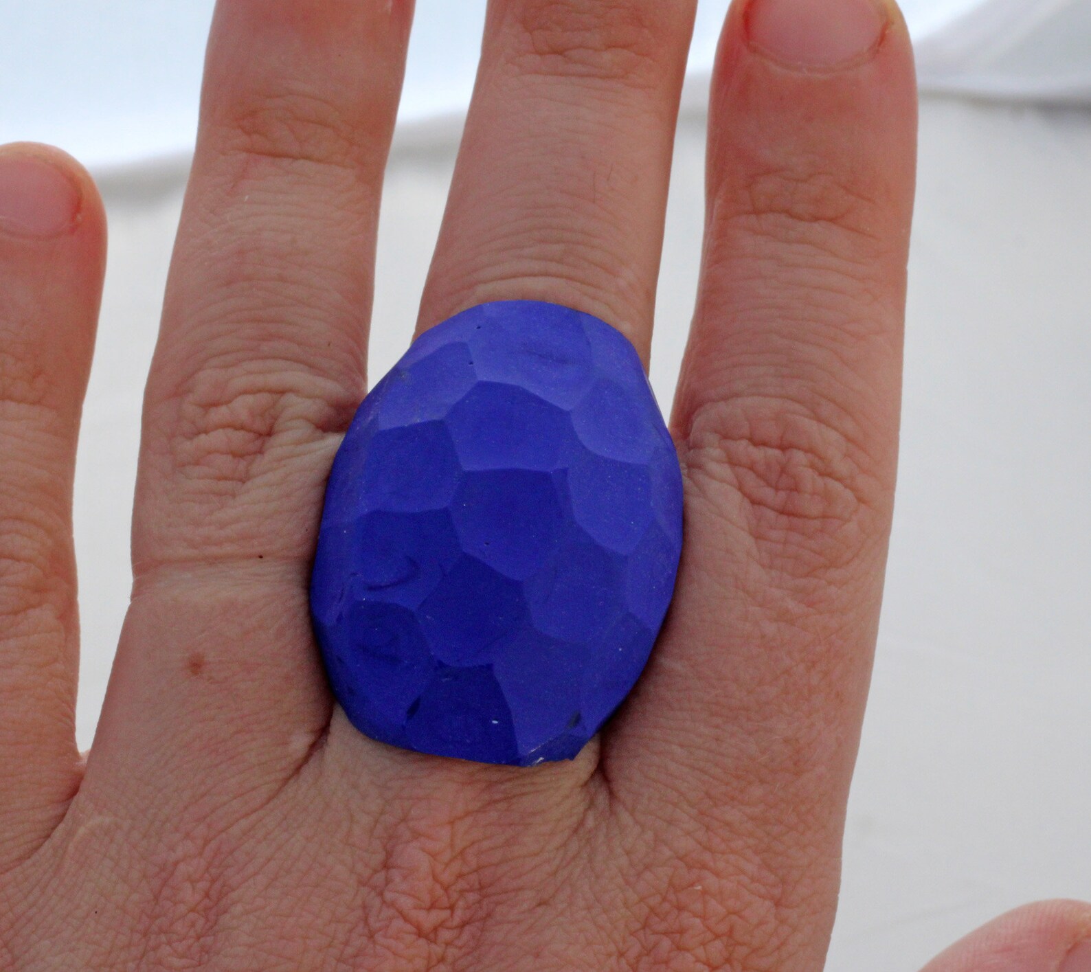 Murano Glass Ring-big Glass Rings Lampwork Ring-venetian | Etsy