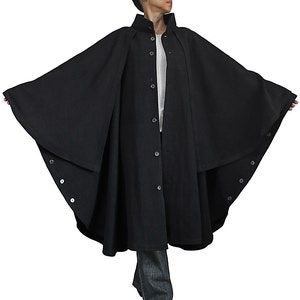 Chomthong Hand Woven Cotton Cape Cloak With Raised Collar (JFS-130-01 ...