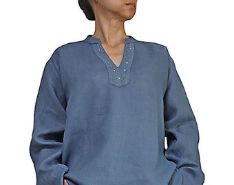 Chomthong Hand Woven Cotton Cross Over Front Dress - Etsy