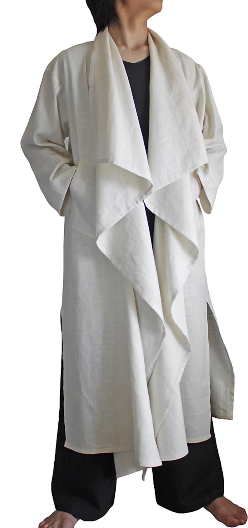 Soft Hemp Loose Design Coat (JNN-046) - Etsy
