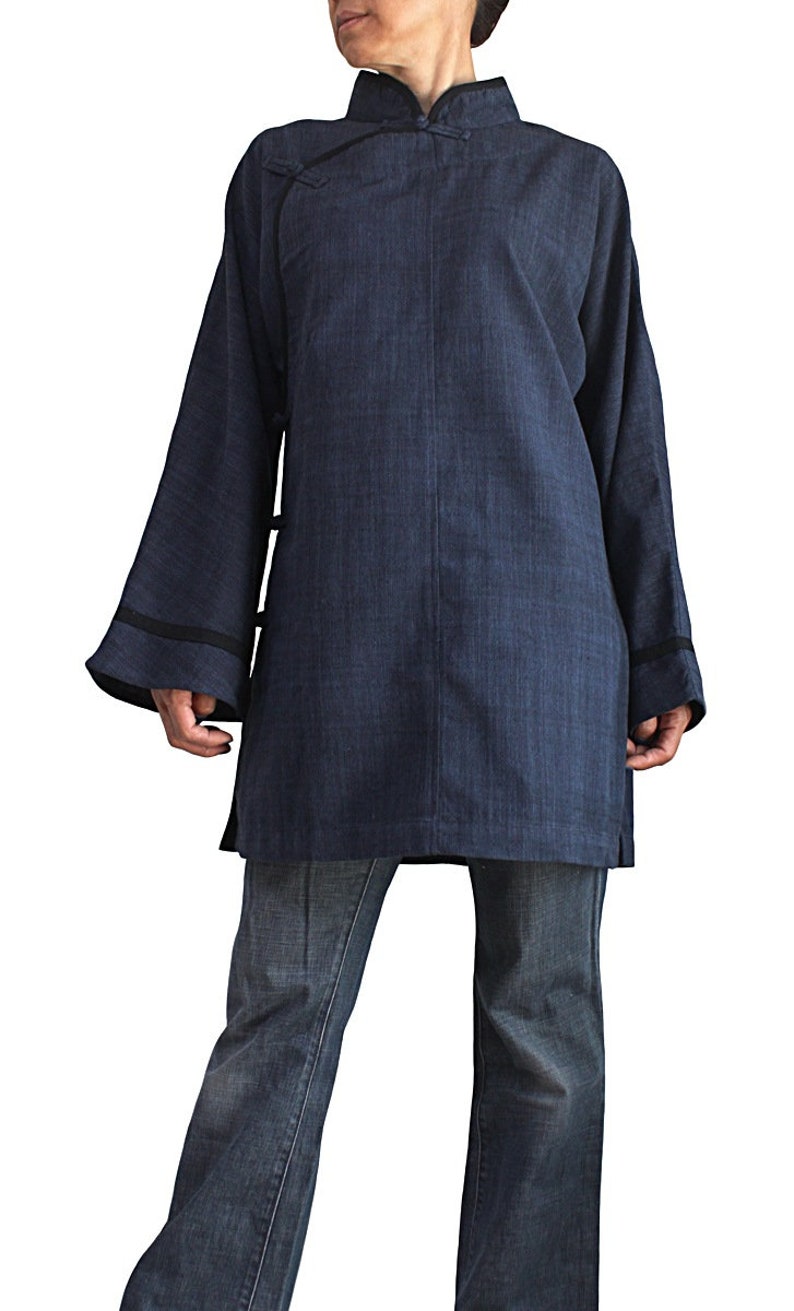 Chomthong Hand Woven Cotton China Tunic Blouse (B-514-04) - Etsy