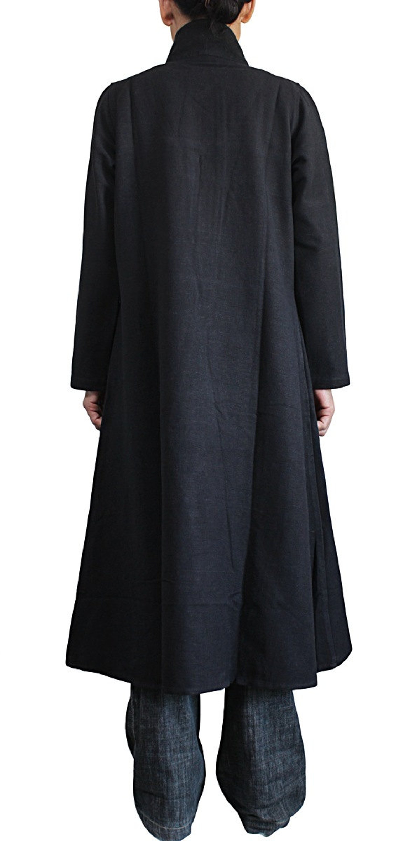 Chomthong Hand Woven Cotton Layered Like Long Coat (JFS-087-01) - Etsy