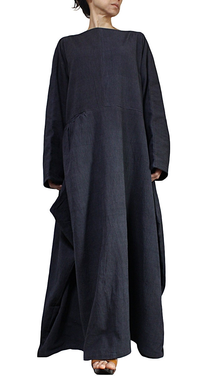 Chomthong Hand Woven Cotton Long Dress No.2 (DFS-054) - Etsy