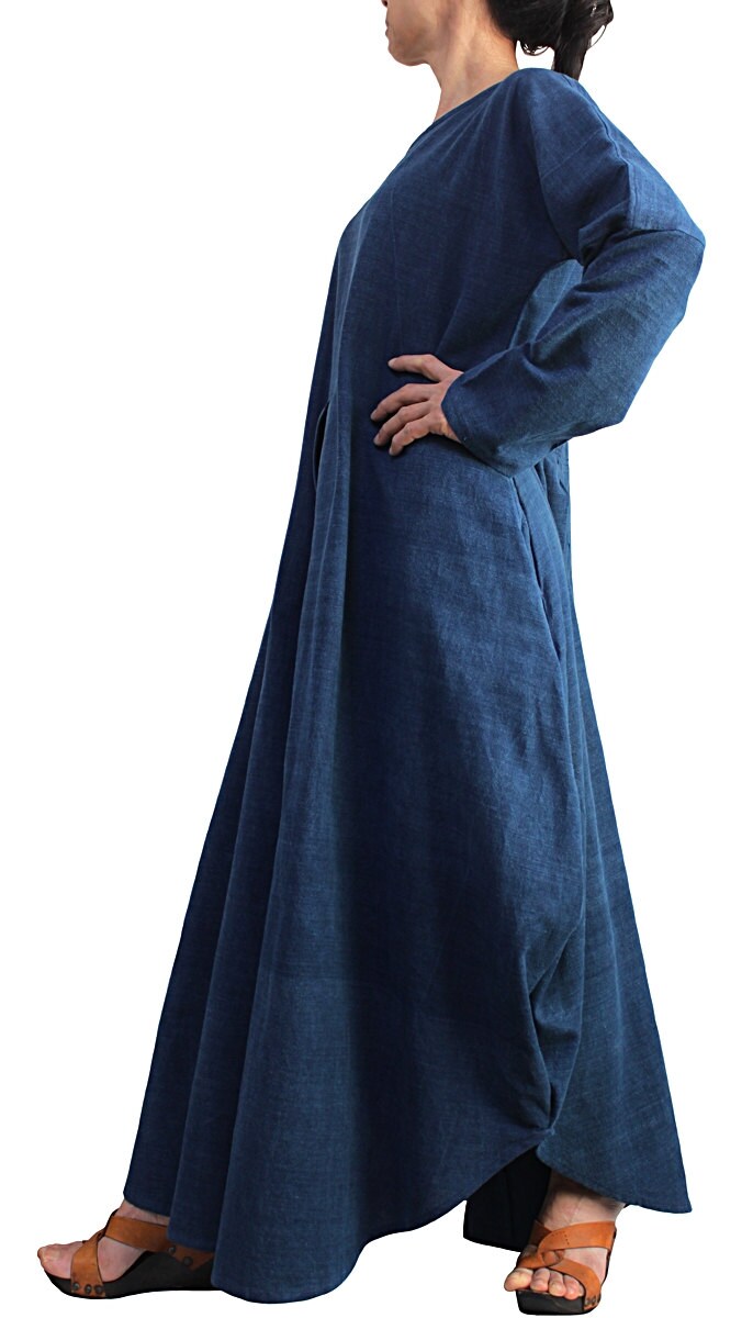 Chomthong Hand Woven Cotton Long Dress No.3 (DFS-055) - Etsy