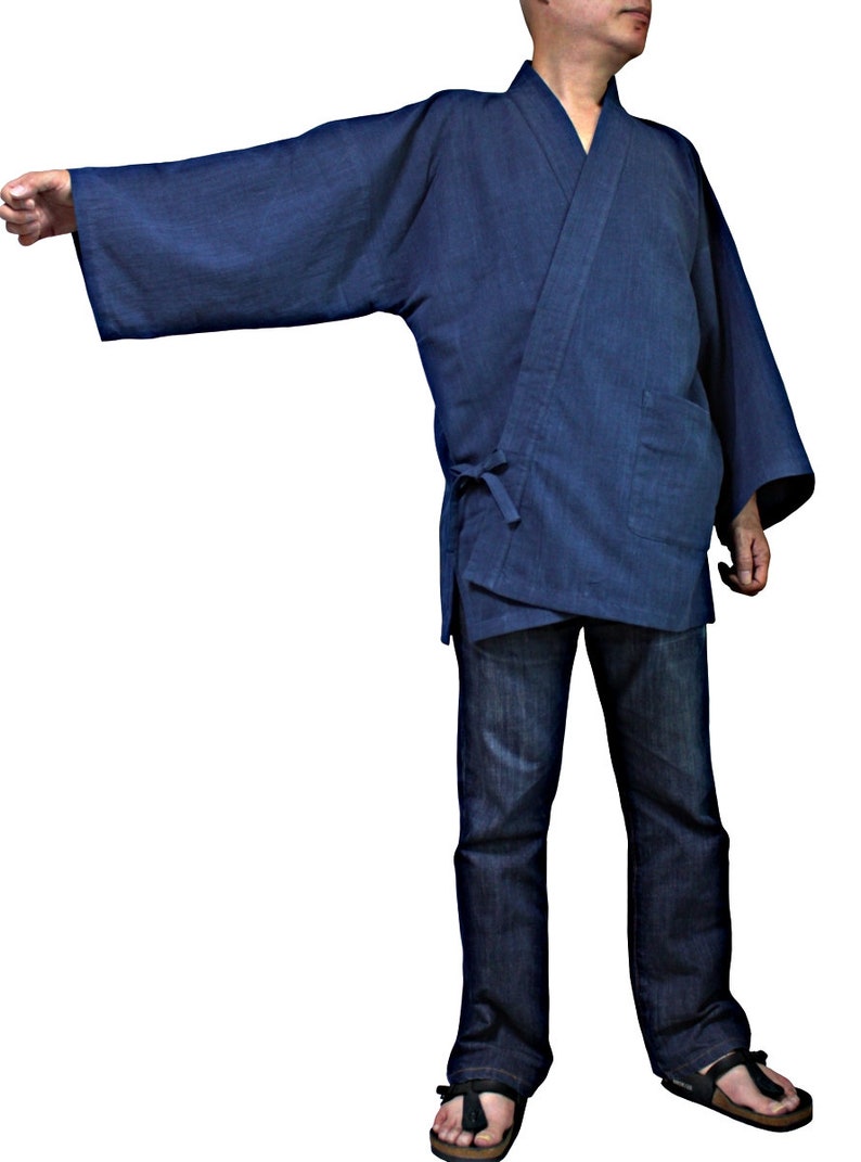 Chomthong Hand Woven Cotton Japanese Kimono Samue Jacket - Etsy