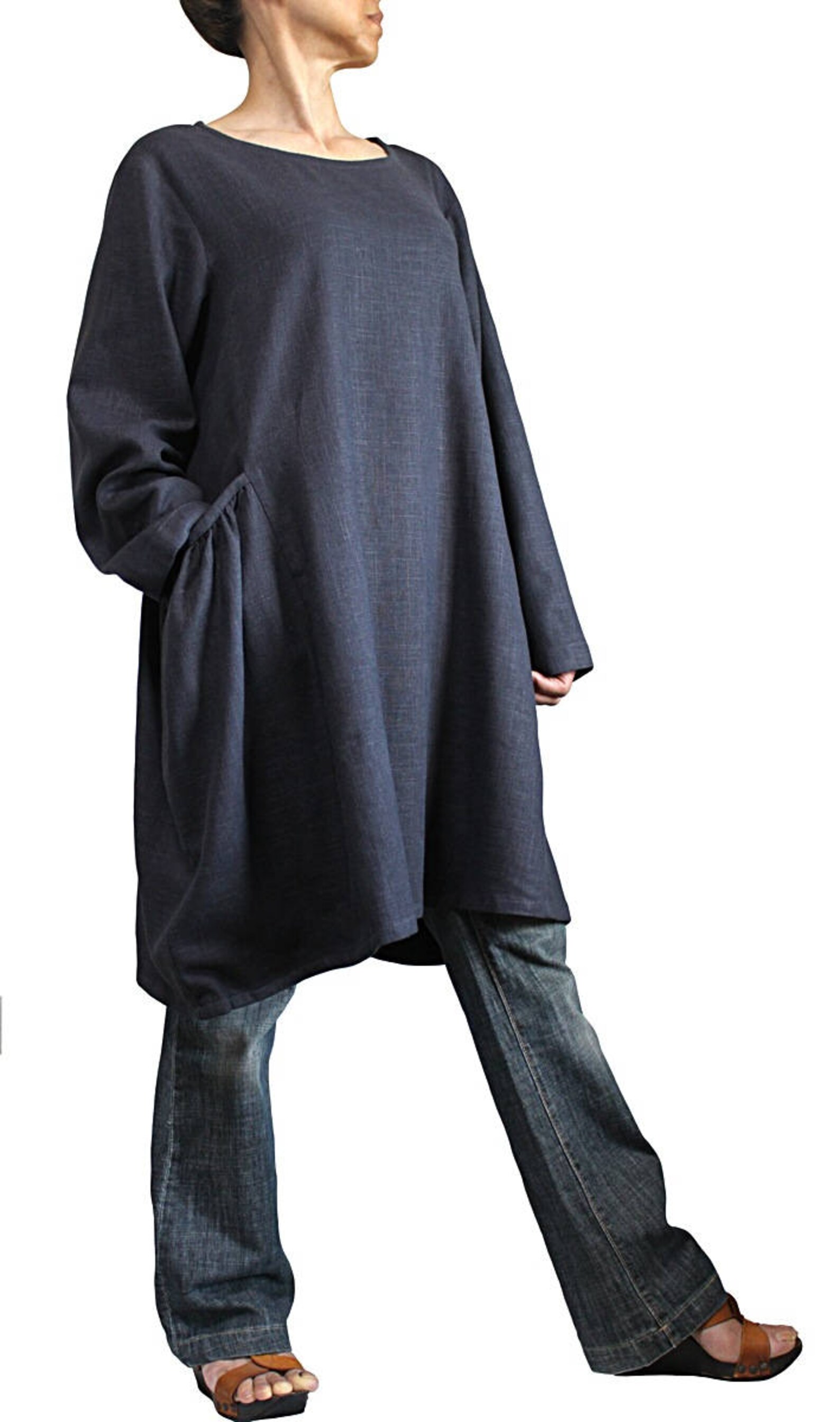 Soft Hemp Simple Tunic (BNN-126-01) - Etsy