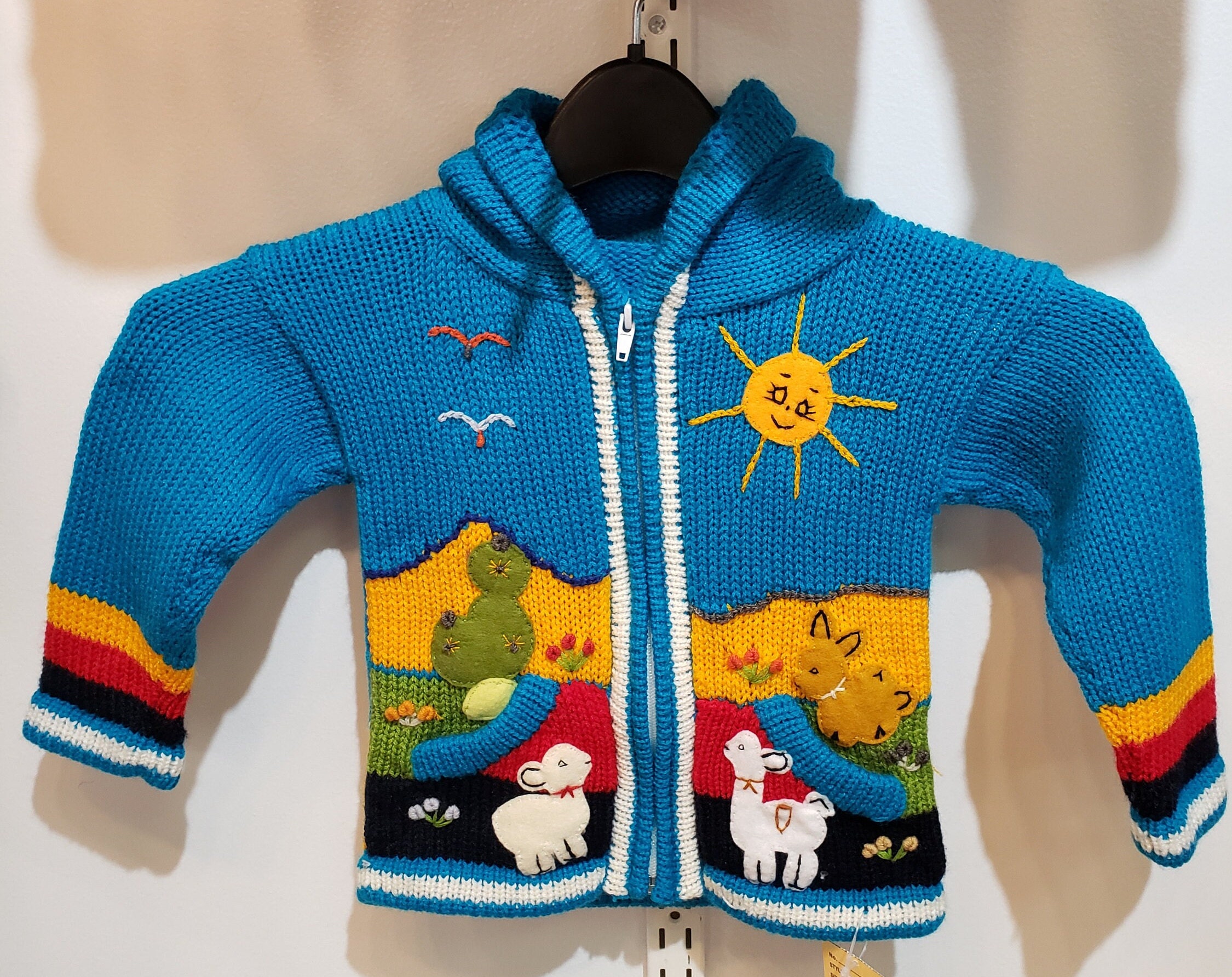 Peruvian Embroidered Children Sweaters and Jackets - Etsy