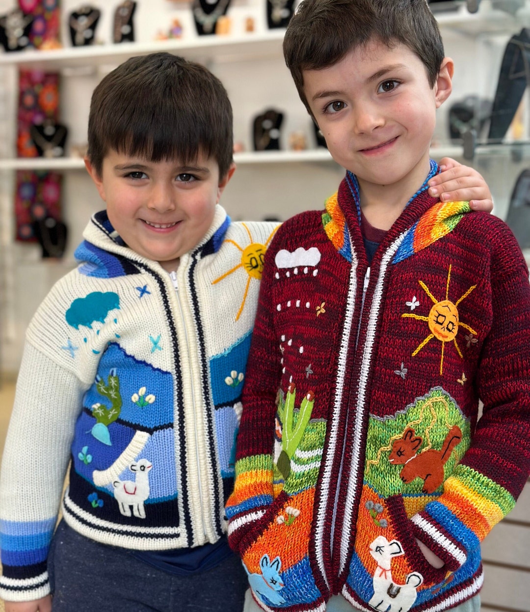 Peruvian Embroidered Children Sweaters and Jackets - Etsy
