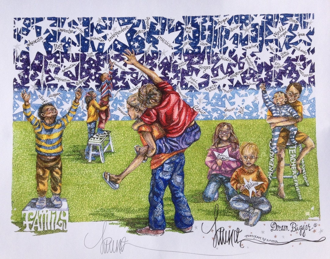 Dream Bigger, Poetry Art by Launa to Benefit Art Program for Down ...
