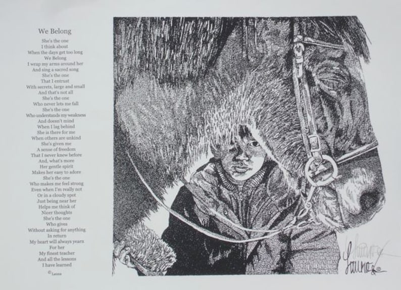 We Belong© Poetry Art by Launa Print - Etsy