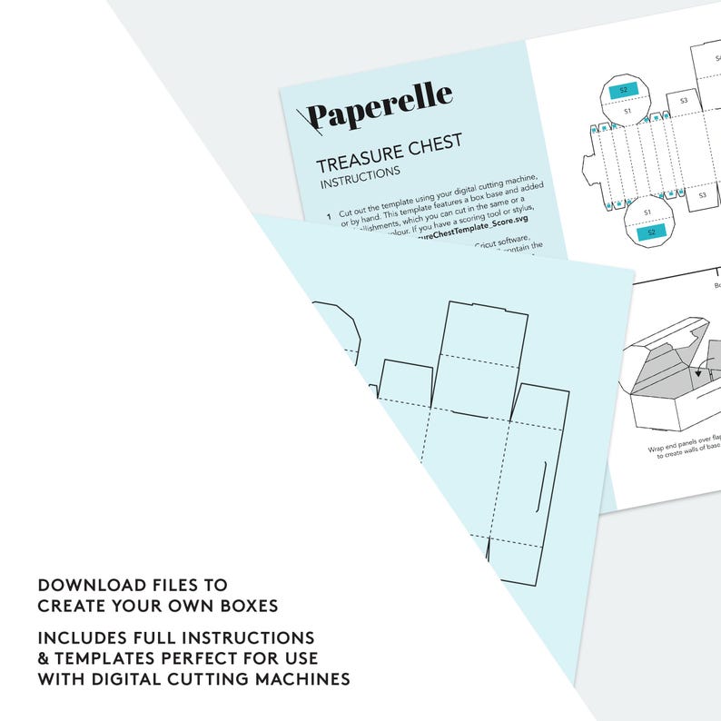 Treasure Chest Box Template: DIY Party Favor (SVG Download) - Etsy