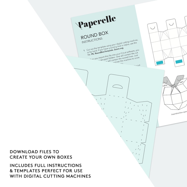 Round Box Template, SVG Download, Gift Box Template, Cricut File - Etsy