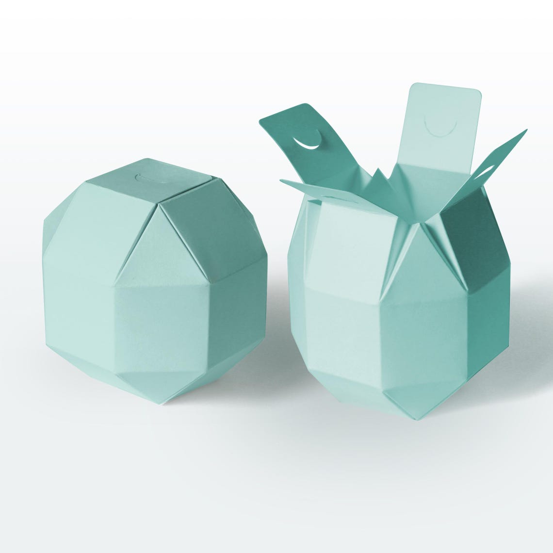 Round Gift Box Template: DIY Party Favors (SVG, PDF) - Etsy