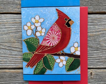 Red Cardinal Card | Etsy