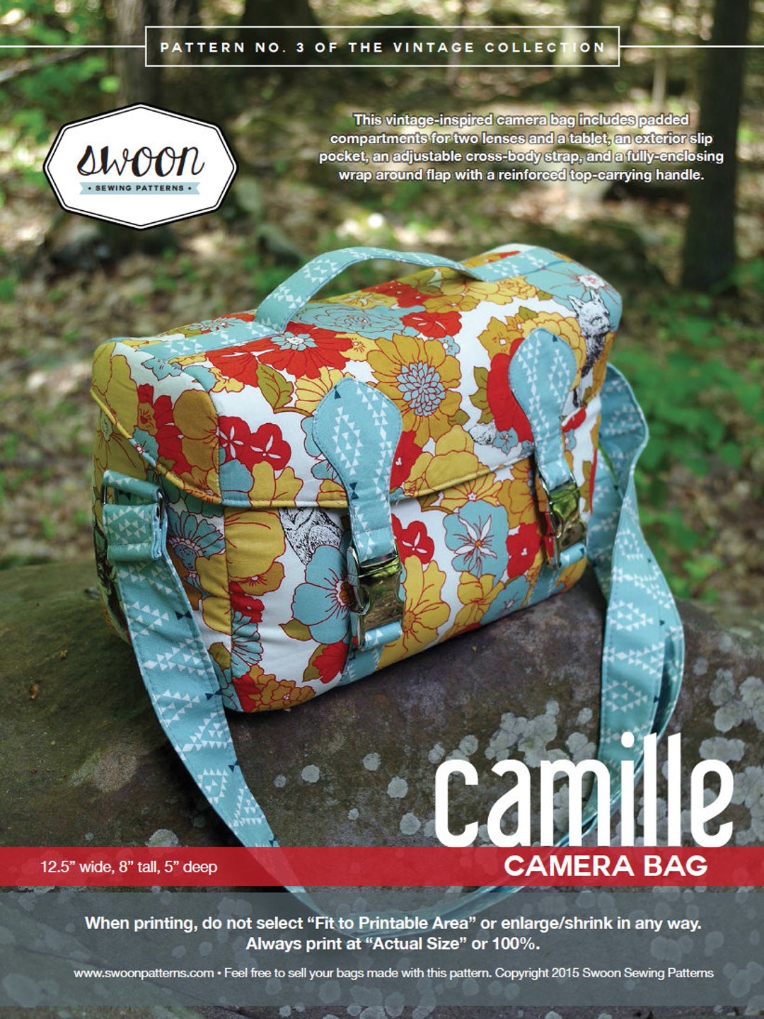 Swoon Patterns: Camille Camera Bag - PDF Bag DSLR SLR Camera Handbag ...