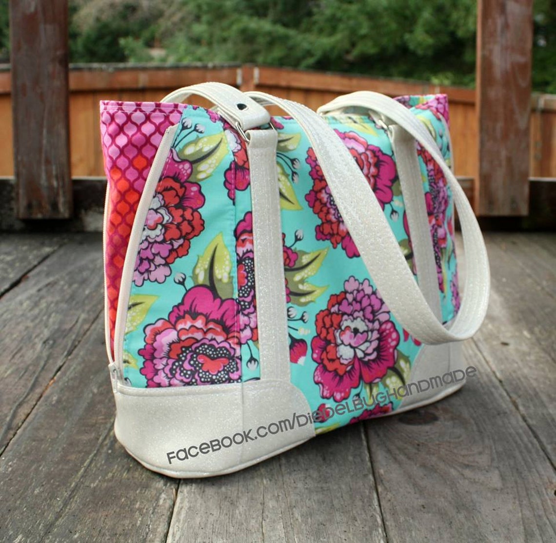 Swoon Patterns: Harriet Expandable Tote - PDF Vintage Purse Tote ...