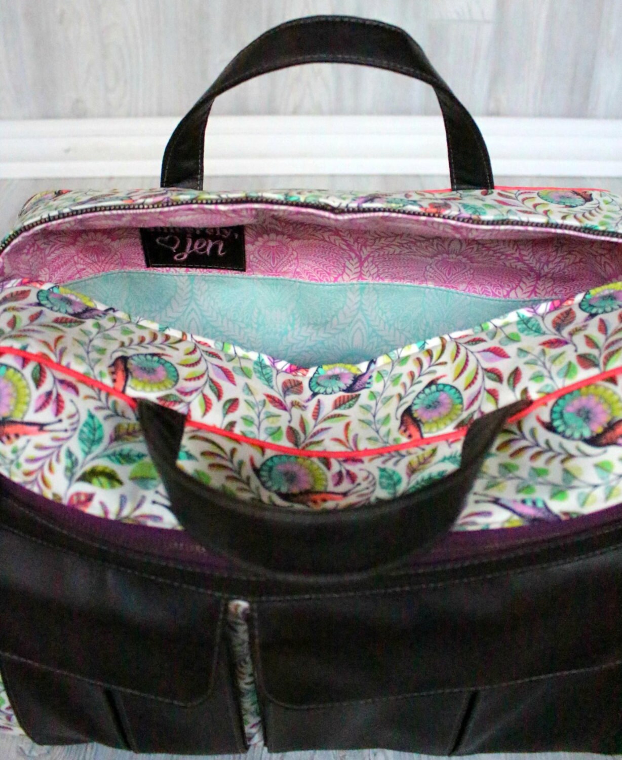 Swoon Patterns: Stella Weekender Bag - PDF Bag Purse Weekender Travel ...