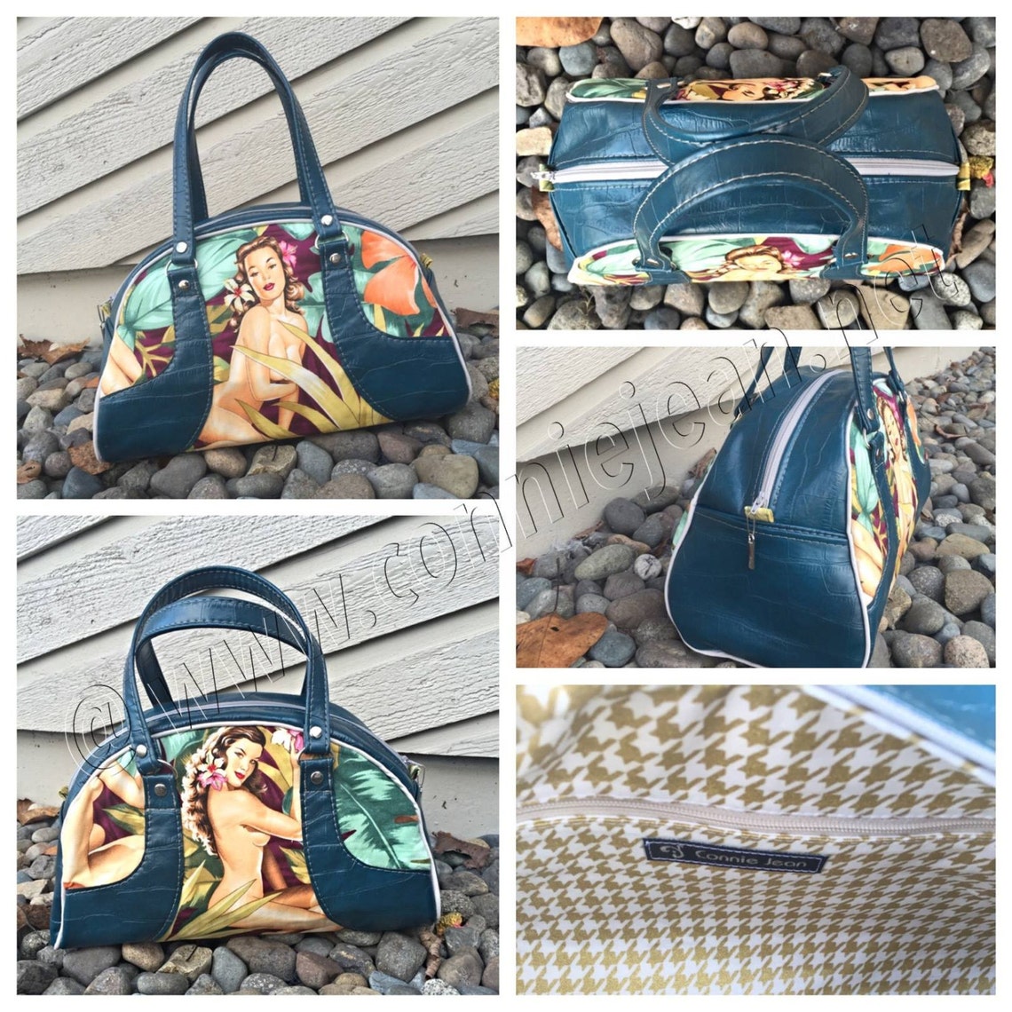 Swoon Patterns: Maisie Bowler Handbag - PDF Vintage Bowling Purse Tote ...