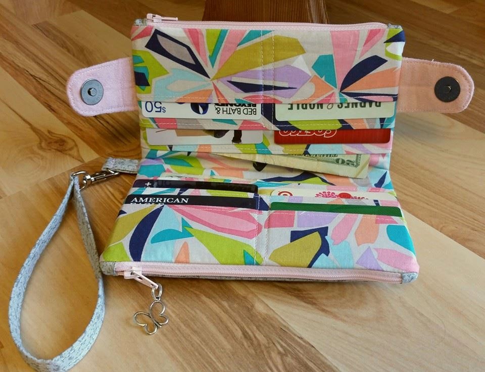 Swoon Patterns: Della Wallet Clutch - PDF Wallet Bag Purse Sewing ...