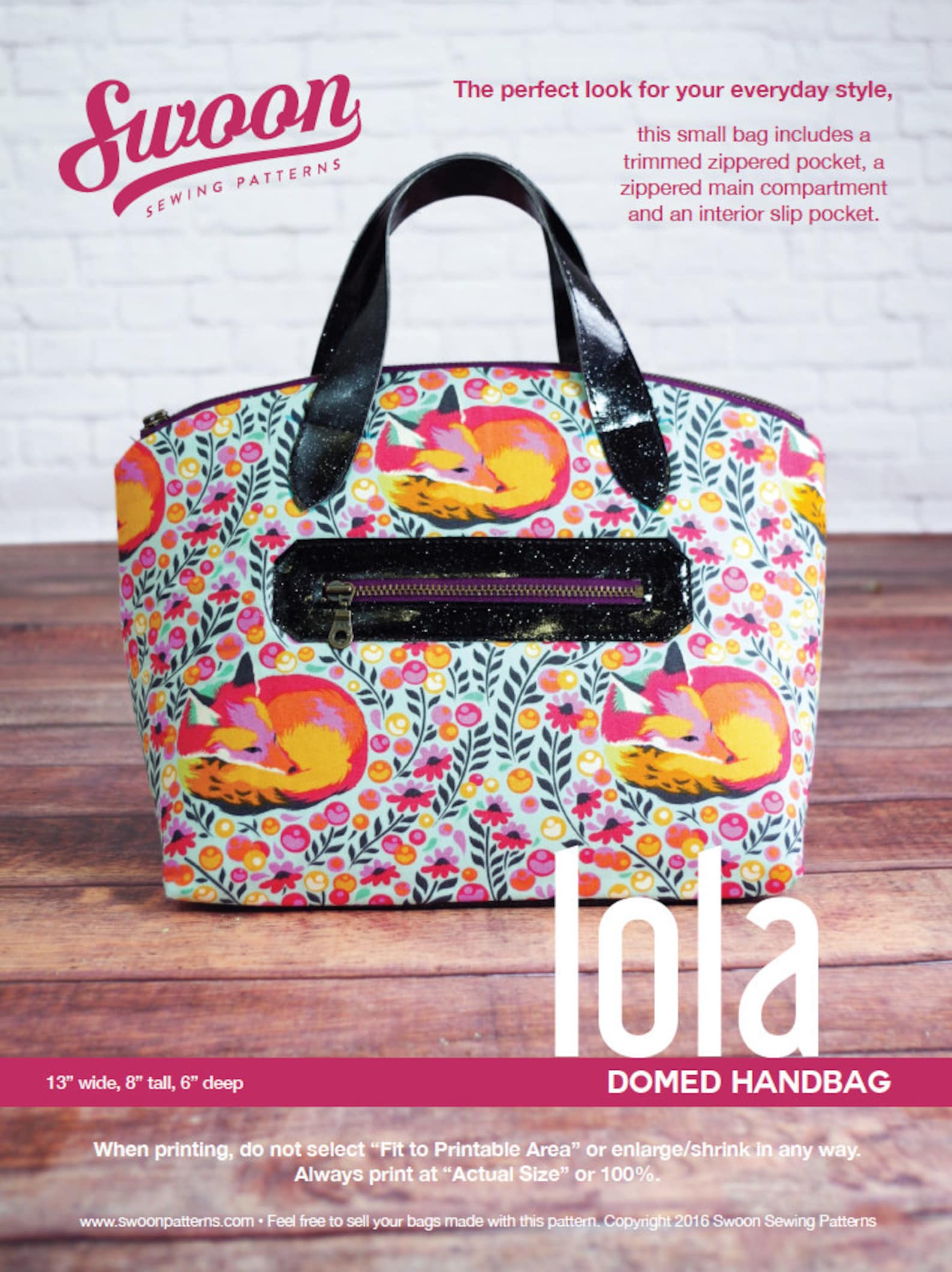 Swoon Patterns: Lola Domed Handbag - PDF Vintage Purse Tote Handbag Bag ...
