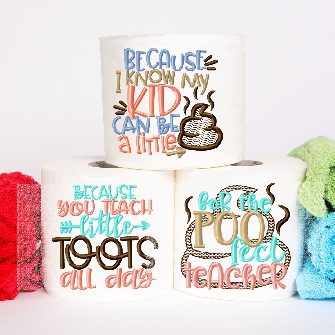 Funny Teacher Toilet Paper Gag Gift White Elephant Gift funny Teacher ...