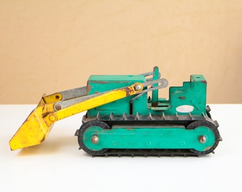 Green Bulldozer Toy - Etsy