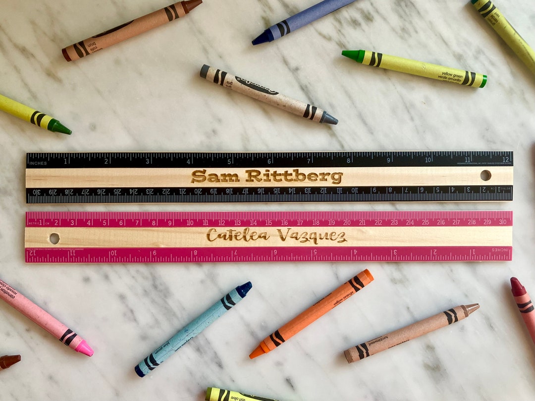 Personalized Wooden Ruler Back to School Monogrammed School Supplies ...