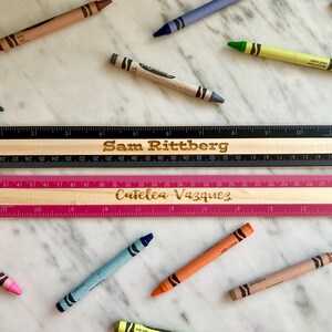 Personalized Wooden Ruler Back to School Monogrammed School Supplies ...