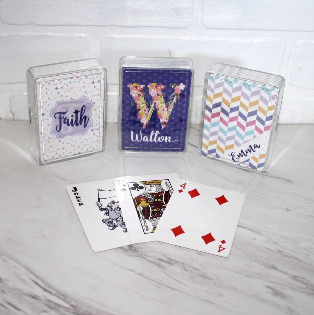 Monogrammed Playing Cards, Monogrammed Playing Cards, Personalized ...