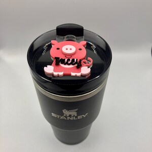 3D Personalized Pig Stanley Lid Topper | 64, 40, 30, 20 and 14 Ounce ...