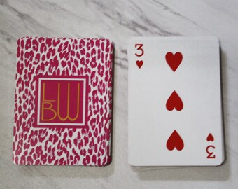 Monogrammed Bridge Cards - Etsy