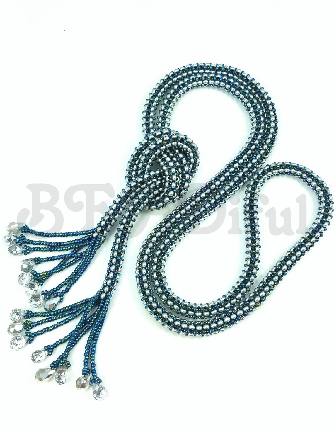 Beading Pattern Simply Lariat CRAW Tutorial | Etsy