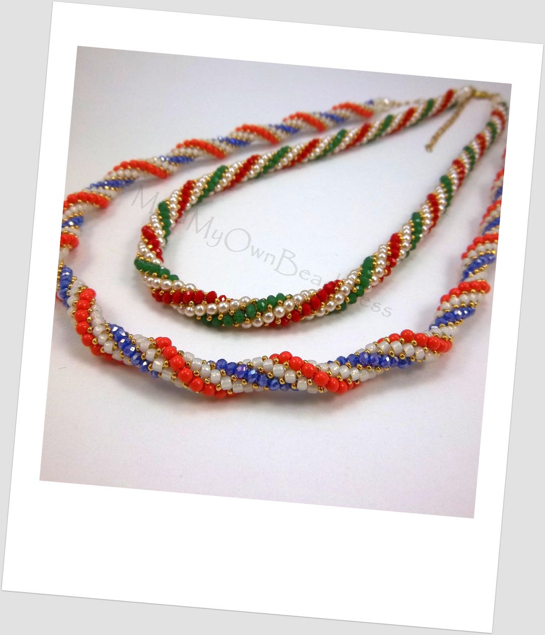 PDF Pattern - Intro to Herringbone Spiral - Herringbone Stitch Variation - Tutorial - Etsy