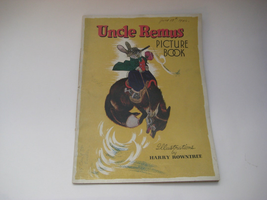Vintage 1940s Uncle Remus Picture Book Boots, Franklin Ward & Wheeler ...