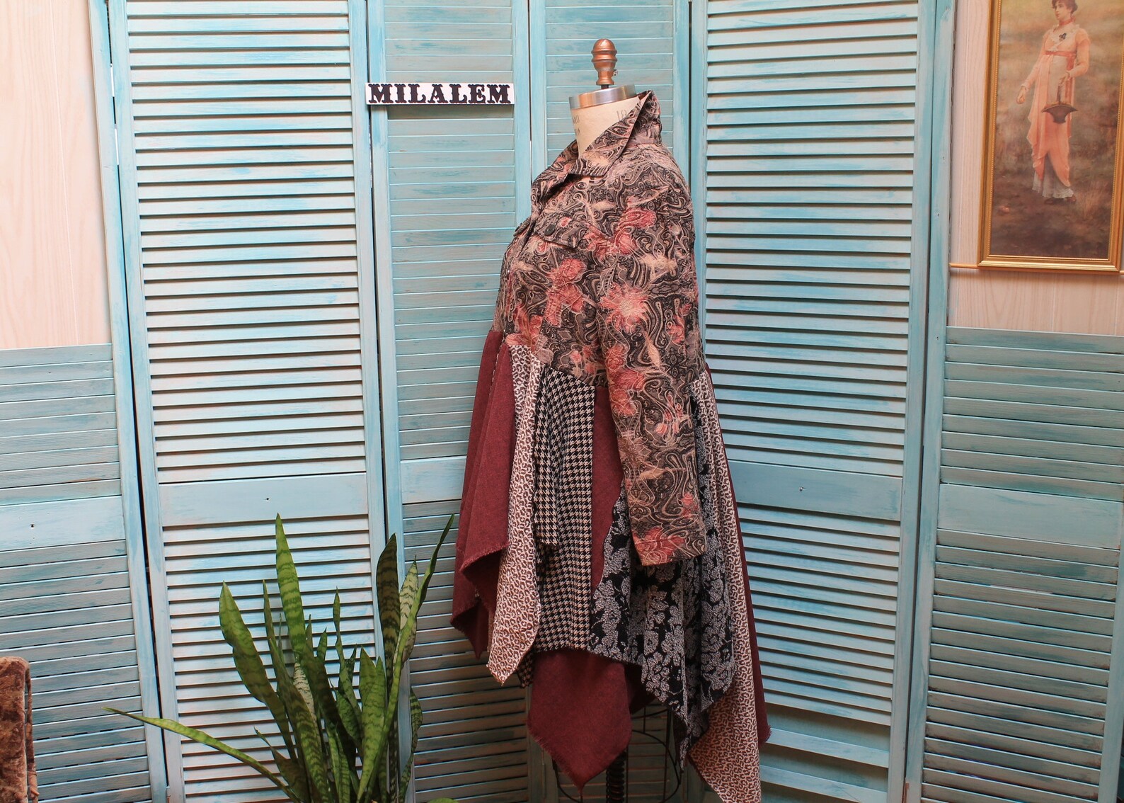 1X-2X Gypsy Rose Tattered Duster Rustic Boho Jacket Funky Hippie ...